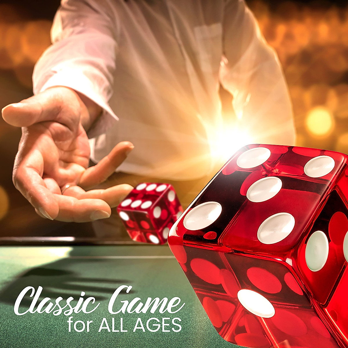 SereneLife Poker Chip Set for Texas Holdem, Blackjack Gambling- 11.5 Gram Casino Chips Set w/Aluminum Case, Playing Cards, Button, Dice- 200 PCS (Grey)