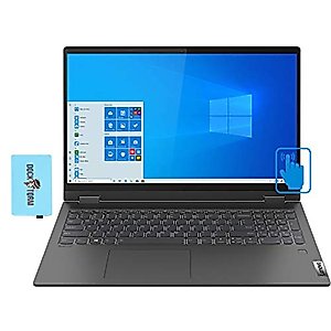 Lenovo IdeaPad Flex 5 15IIL05 Home and Business Laptop (Intel i7-1065G7 4-Core, 16GB RAM, 512GB PCIe SSD, Intel Iris Plus, 15.6" Touch Full HD (1920x1080), Fingerprint, WiFi, Win 10 Pro) with Hub