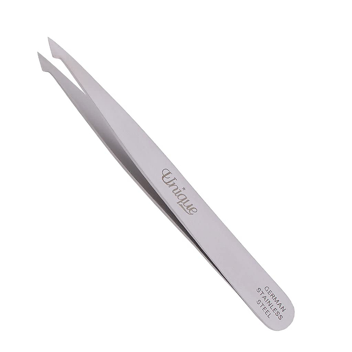 Tweezers - Eyebrow Twin Tweezer - Slant Tip, Pointed Tip, German Stainless Steel, Hair Removal, Facial - By The Unique Edge