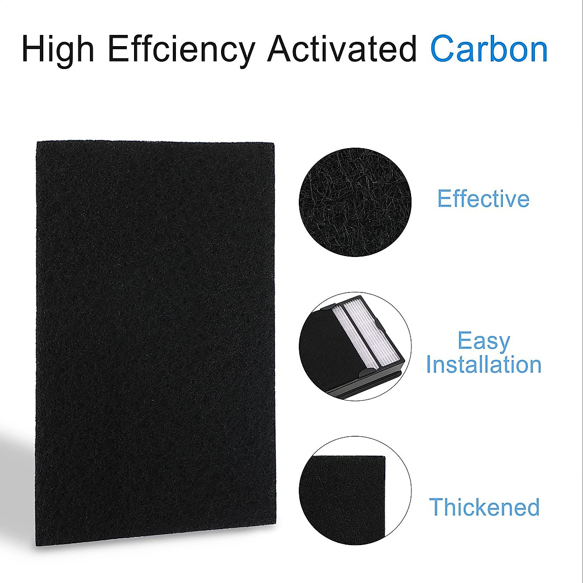 HPA300 HEPA Replacement Filter R Compatible with Honeywell HPA300 HPA200 HPA100 HPA090 Series,3 HEPA filters & 3 Carbon Pre-Filters