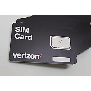 Verizon Wireless 4G LTE SIM Card - All 3 Sizes (3-in-1), Nano/Micro/Standard Sizes (4FF / 3FF / 2FF)
