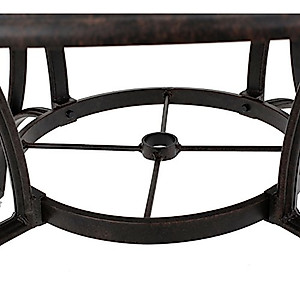 Christopher Knight Home Alfresco Outdoor Cast Aluminum Circular Dining Table, Bronze