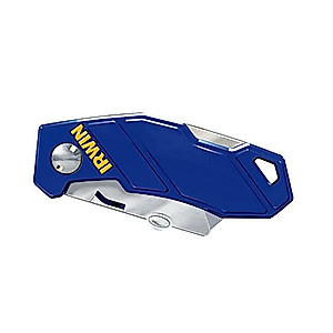 IRWIN Utility Knife, Folding (2089100), Blue (Pack of 2)