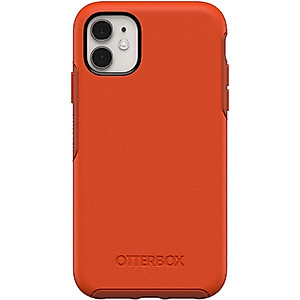 OtterBox Symmetry Series Case for iPhone 11 and iPhone XR - Includes Cleaning Cloth - Risk Tiger (Mandarin RED/PUREED Pumpkin)