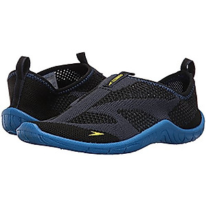 Speedo Unisex-Youth Water Shoe Surf Knit Kids baby-boys,Navy/Blue,1 Little Kid