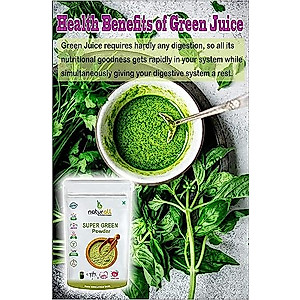 NACHT 7 Daily Super Greens Complete Nutrition Powder | Wheatgrass, Moringa, Stevia, Alfalfa Grass, Barley Grass, Spinach, Amla - 100 GM