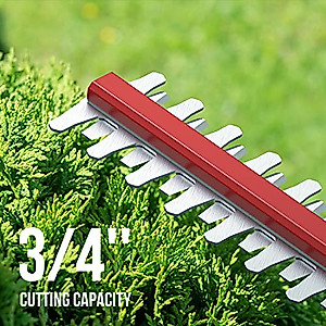 Litheli Cordless Hedge Trimmer 22″, 40V Battery Bush Trimmer Electric Hedge Trimmer for Pruning, with 2.0AH Battery and Charger