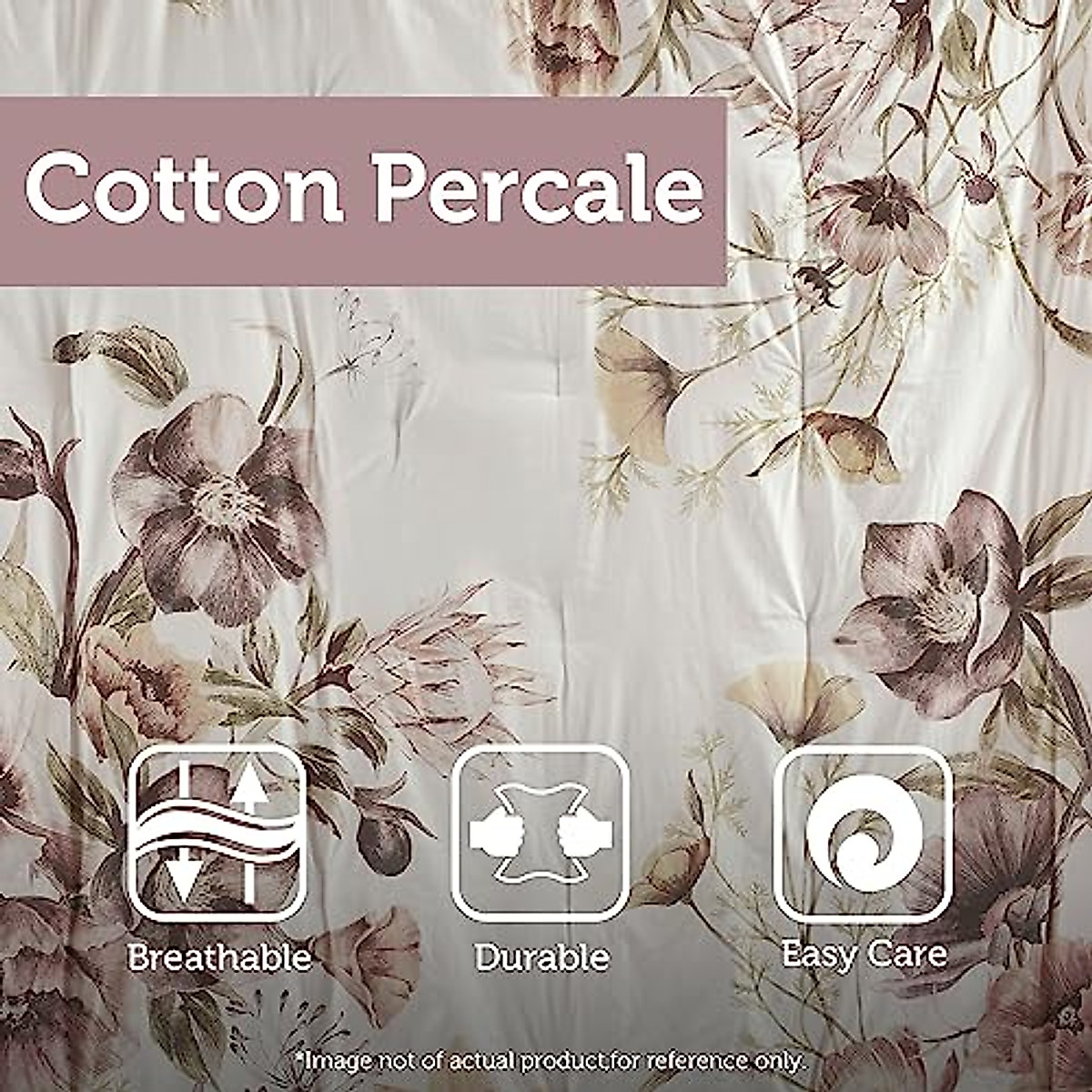 Madison Park Cassandra Cotton Blend Comforter Set - Feminine Design Colorful Floral Print, All Season Down Alternative Bedding Layer and Matching Shams, California King, Blush 8 Piece