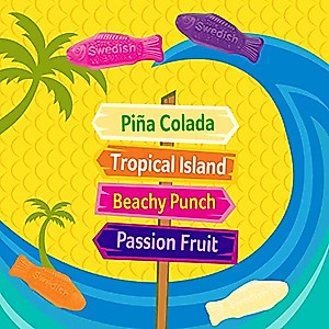 SWEDISH FISH Mini Tropical Soft & Chewy Candy, Bulk Candy, 12 - 3.5 oz Boxes