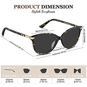 AVAWAY Acetate Cat Eye Sunglasses for Women Trendy 2024 Polarized UV Protection Lightweight Cateye Sun Shades Ladies Sunnies