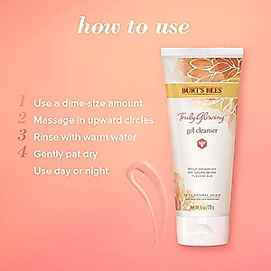 Burt's Bees Truly Glowing Moisture Bundle - Face Cleanser 6 Ounces and Night Face Cream 1.8 Ounces