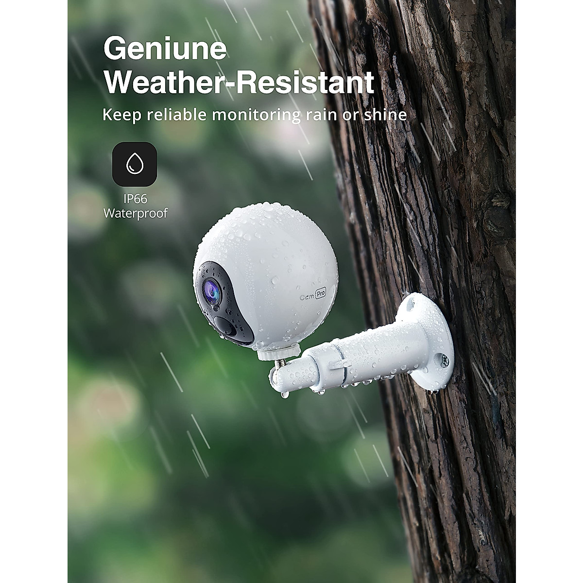 5-Star Compatible Inkjet Cartrige Security Camera Wireless Outdoor, Add on Camera for VA-HS003，WiFi Battery Indoor&Outdoor Camera, IP66 Waterproof, IP Cam with Two-Way