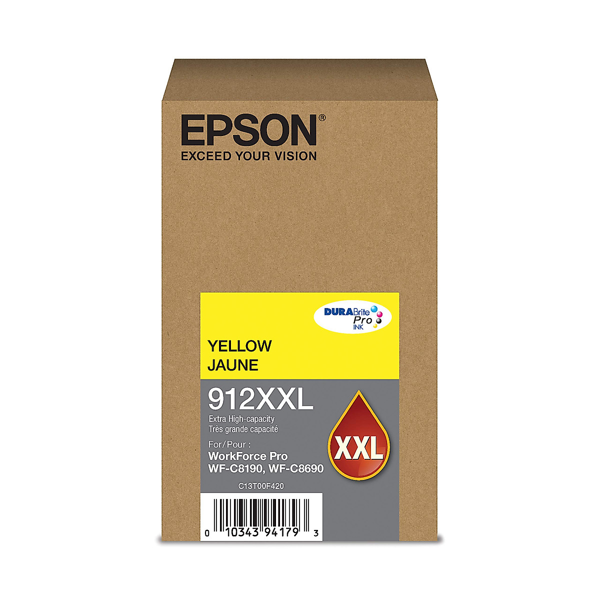 Epson DURABrite Pro T912XXL420 -Ink -Cartridge - Extra High Capacity Yellow