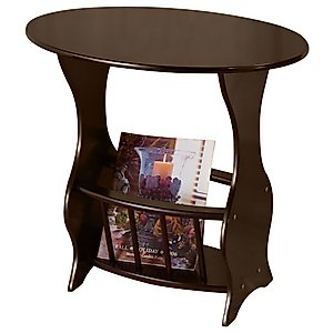 Frenchi Furniture Magazine Table, Dark Cherry