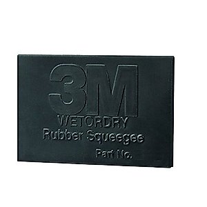3M Company 5518 Wetordry Rubber Squeegee 05518, 2" x 3"