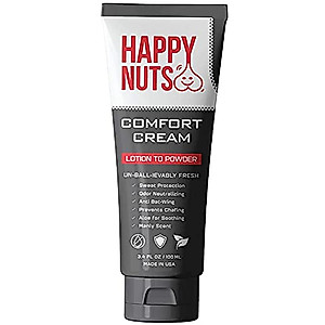 Happy Nuts Comfort Cream | Deodorant For Men | Anti-Chafing, Sweat Defense & Odor Control