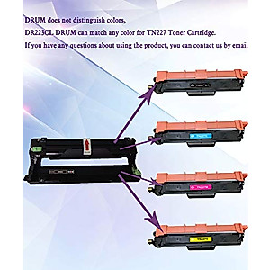Smart Gadget Compatible Drum Cartridge Replacement DR 223CL DR223 Drum Unit | Use with TN223 TN227 Toner | for HL L3210CW L3750CDW L3230CDW L3270CDW MFC L3710CW L3770CDW L3290CDW Printers | 1 Unit