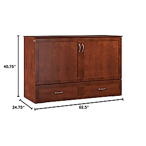 AFI Hamilton Murphy Bed Chest, Queen, Walnut