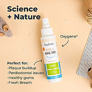 Oxyfresh Advanced Pet Dental Spray – Instant Pet Fresh Breath: Easiest No Brushing Pet Dental Solution for Dogs and Cats – Best Way to Fight Pet Plaque, Keep Teeth & Gums Healthy. 3oz.