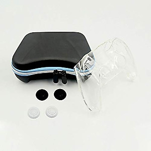 iFCOW 6-in-1 Game Controller Protective Case Set EVA Storage Bag + Protective Case + Rocker Caps Fit for PS5 Controller