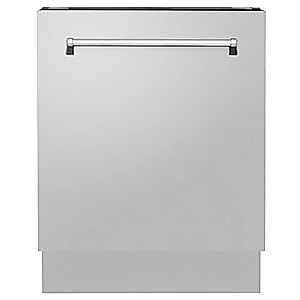 ZLINE 24" Tallac Series 3rd Rack Tall Tub Dishwasher in Stainless Steel, 51dBa (DWV-24) (304 Stainless Steel)