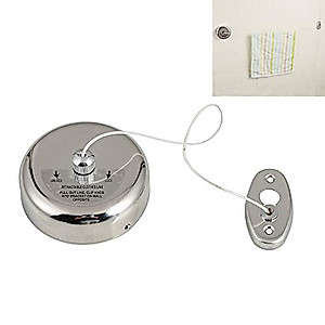 Fivean Retractable Clothesline, 304 Stainless Steel Clothes Line Dryer with Heavy Duty Adjustable Stainless Steel Rope String for Hanging Drying Bathroom, Laundry, Hotel, Indoor & Outdoor