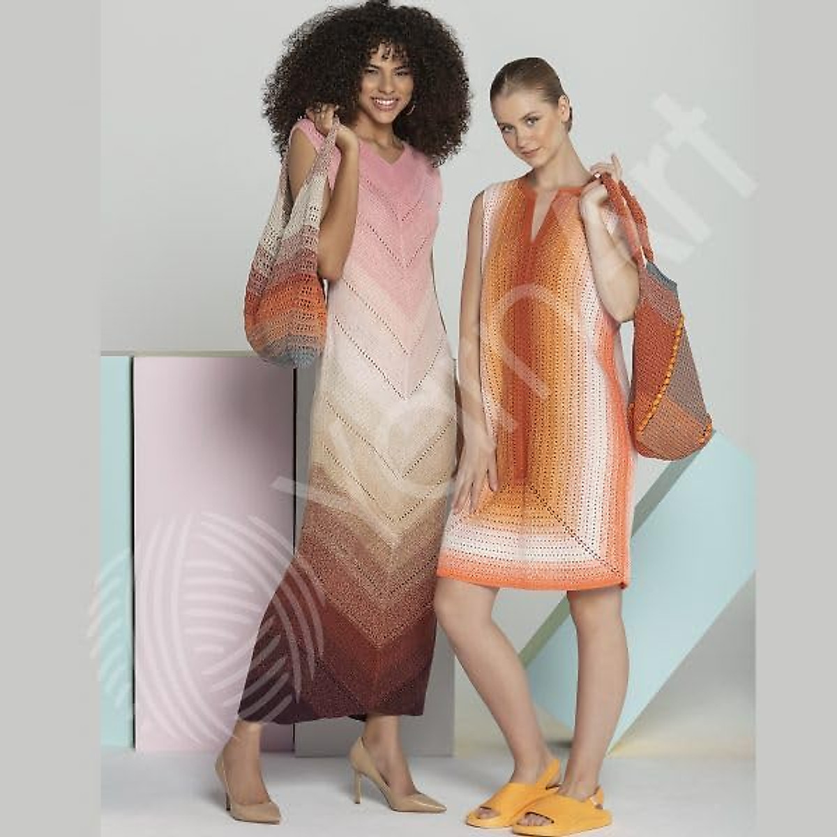 Yarn Art YarnArt Flowers Yarn 55% Cotton 45% Acrylic 250gr 1094yds Multicolor Cotton Yarn Rainbow Crochet Yarn Spring Summer - 1 Fine Sport Skein (254)