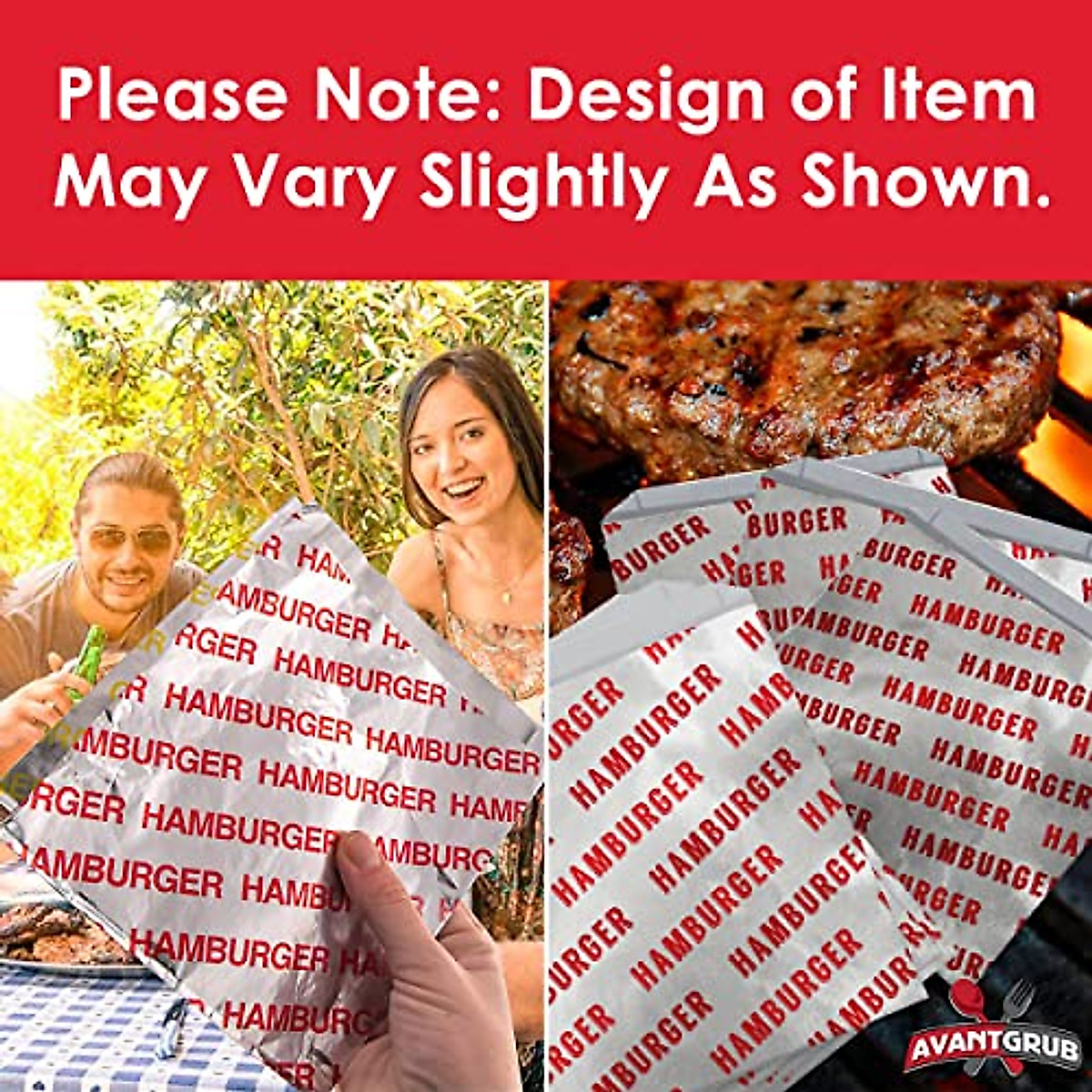 Retro, Grease Proof Burger Wrappers 50 Pk. Great BPA Free Cookout Supply. Pro Quality Bulk Hamburger Bags Are Large and Insulated. Allergen Friendly BBQ Foil Paper Perfect For Baseball Themed Party.