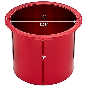 Lot of 10 Vivid Red Aluminum Cup Holders by Brybelly