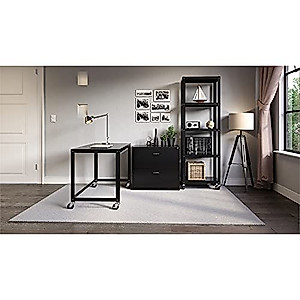 Hirsh Home Office 30 in. Wide 2 Drawer Lateral File Cabinet in Black, Fully Assembled
