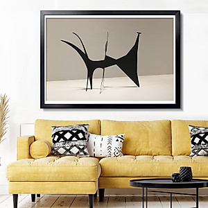 LaVie Home 30 x 42 Poster Frame Black, Display Pictures 27x40 with Mat or 30x42 Without Mat, Stable and Sturdy Picture Frame and Polished Plexiglass, Horizontal and Vertical Format of The Wall（1 Pack）