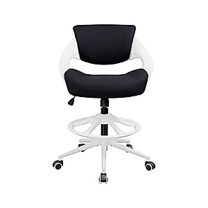 Tall Office Chair,Drafting Chair,Ergonomic Office Computer Desk Chair,Lumbar Support& Waist Support Function for Office &Home - Black