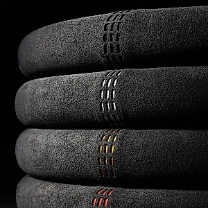 BESULEN Steering Wheel Cover, Anti-Slip and Breathable, Warm in Winter and Cool in Summer, 15 Inch Car Steering Wheel Protector with Grid of The Correction Marker for Men Women