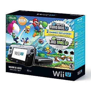 Nintendo Wii U Deluxe Set: Super Mario Bros U & Luigi U (32 GB) (Renewed)