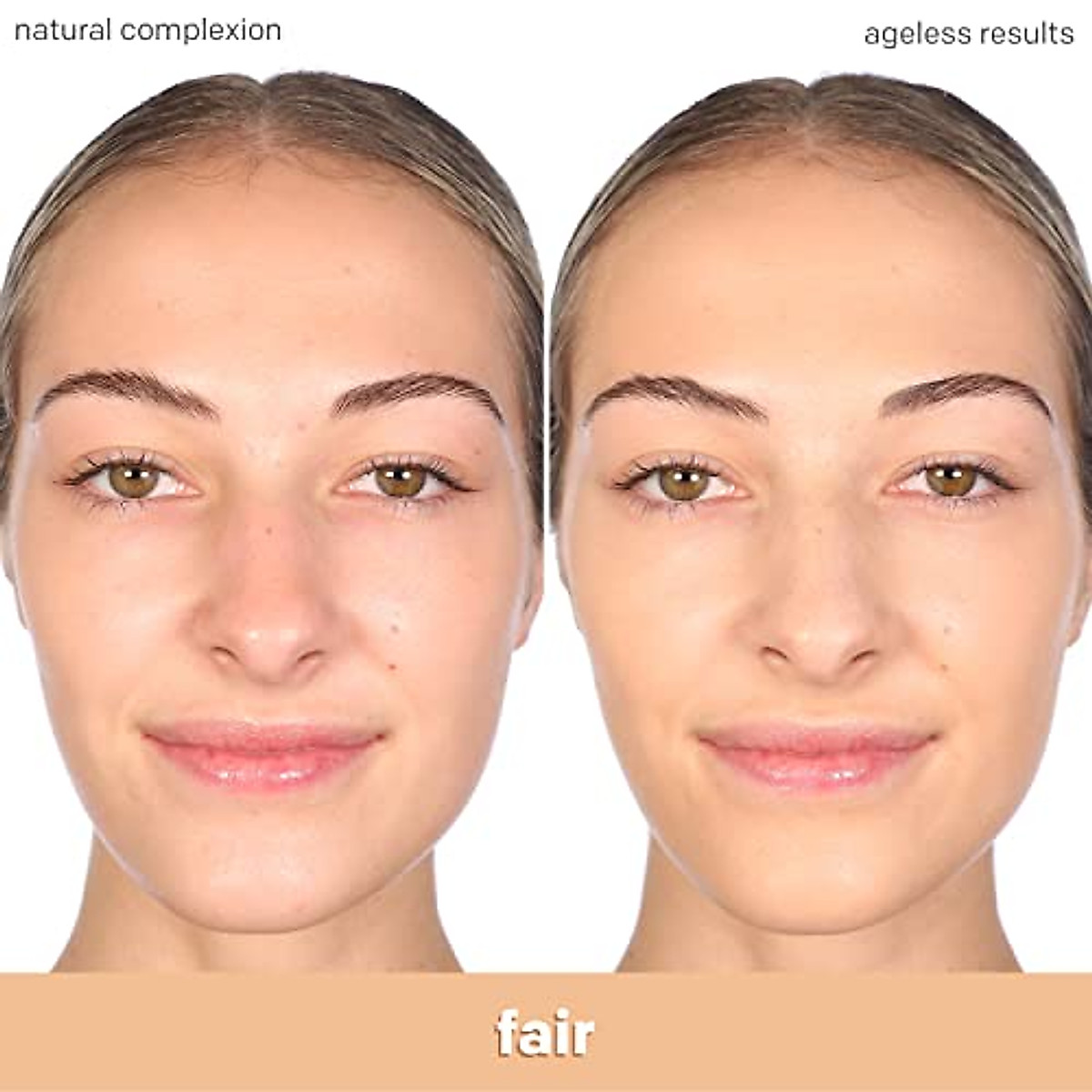 Almay Anti-Aging Foundation, Smart Shade Face Makeup with Hyaluronic Acid, Niacinamide, Vitamin C & E, Hypoallergenic-Fragrance Free, 050 Fair, 1 Fl Oz (Pack of 1)