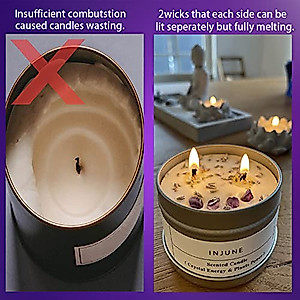Lavender Candle Aromatherapy Candles Gifts for Women, Christmas Gifts, Lucky Charms Candle with Crystals Inside, 7.2oz Lavender Healing Candles for Balance/Cure/Energy