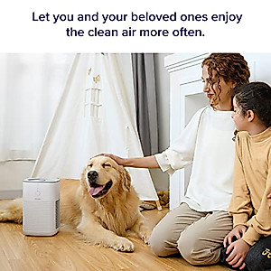 LEVOIT Air Purifier for Home Bedroom, HEPA Fresheners Filter Small Room Cleaner with Fragrance Sponge for Smoke, Allergies, Pet Dander, Odor, Dust Remover, Office, Desktop, Table Top, 1 Pack, White