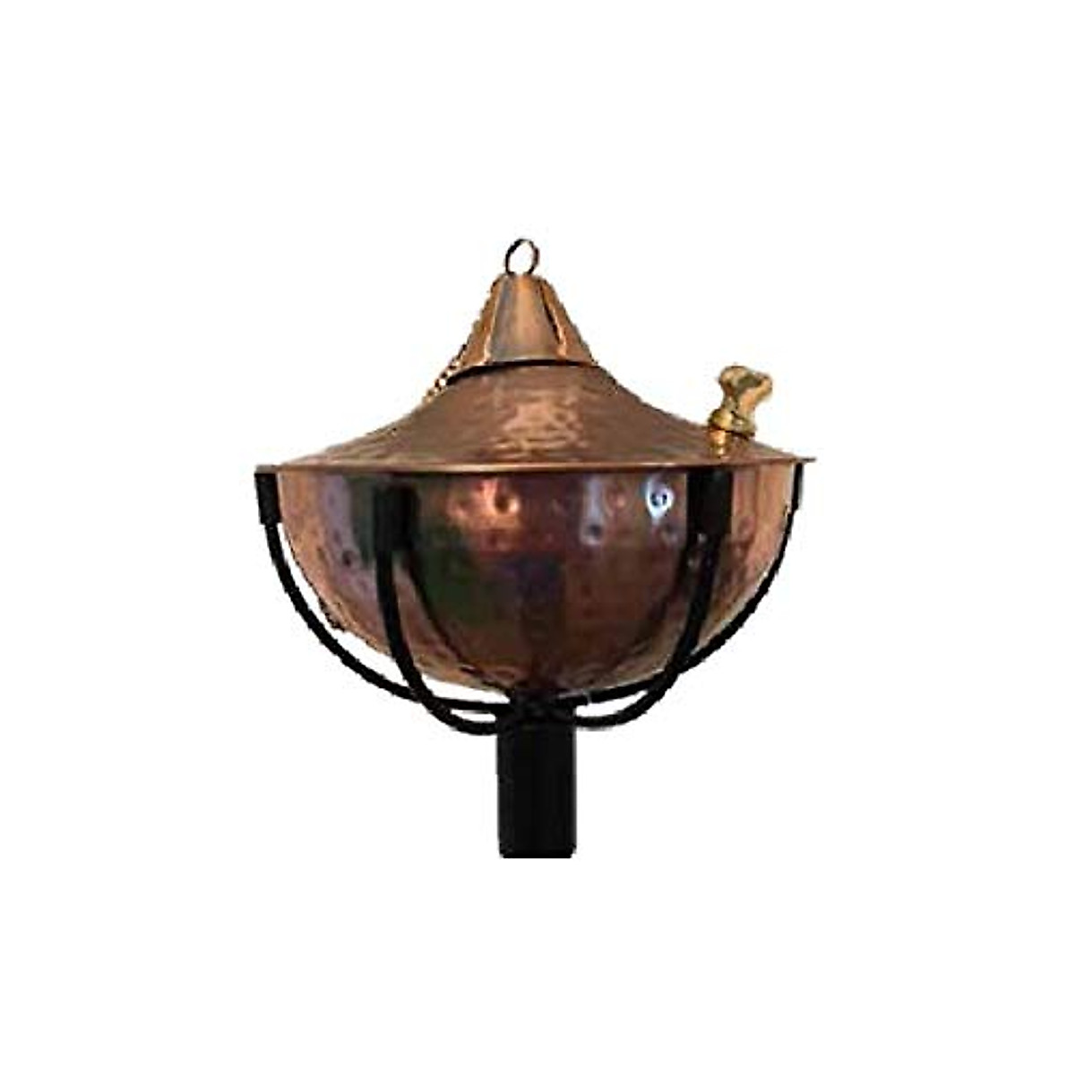 Dagan Tiki-SSC Stainless Steel with Hammered Real Copper Torch Bowl