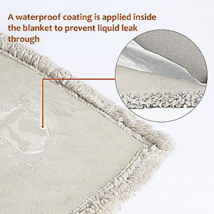 Kritter Planet Waterproof Pet Blanket, Pee Proof Reversible Dog Blanket Cover for Couch Bed, Liquid Proof Furniture Protector for Small Large Dogs Cats