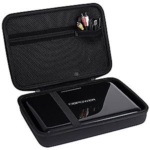 Khanka Hard Travel Case Replacement for DBPOWER 11.5" / 12" Portable DVD Player, Case Only (Black)