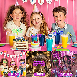 Zaaaslsm 40 Pack Led Glasses,Light Up Glasses,Glow Glasses Glow In The Dark Party Supplies Suitable For Kids/Adults, Rave neon Flashing Party For Birthday Mardi Gras New Year's Eve Party Decoration