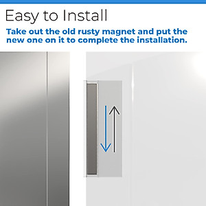 Shower Door Magnet - 3" Long Glass Shower Door Magnet Replacement for Swing Shower Doors Shower Door Handles Shower Door Strike Jamb