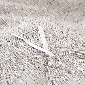 Merryfeel Linen Duvet Cover Set King,100% French Linen Yarn Dyed Check Duvet Cover Set, Luxurious Bedding for All Season - Queen - Yarn Dyed Check