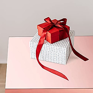 2Pcs Rose Gold Plastic Tablecloth Rose Gold Tinsel Foil Table Cover Disposable Rectangular Metallic Tablecloth Rose Gold Party Supplies Decorations for Bachelorette, Baby Shower, Wedding Table Decor