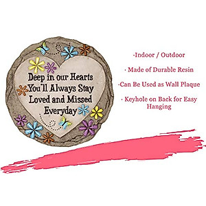 Spoontiques - Garden Décor - If Love Could Have Saved You Stepping Stone - Decorative Stone for Garden