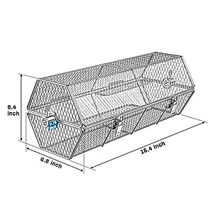 Skyflame Stainless Steel Round Tumble Rotisserie Grill Basket for Partitioned Food Grilling - Fits for 5/16 Inch Square, 3/8 Inch Square, 3/8 Inch Hexagon, 1/2 Inch Hexagon Spit Rods