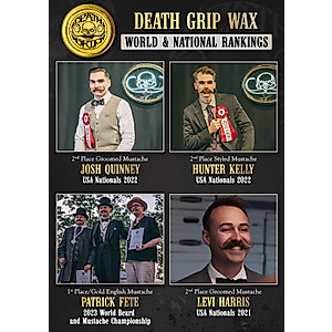 THE VINTAGE GROOMING CO. Mustache Wax Death Grip Extra Strong Hold Moustache Wax