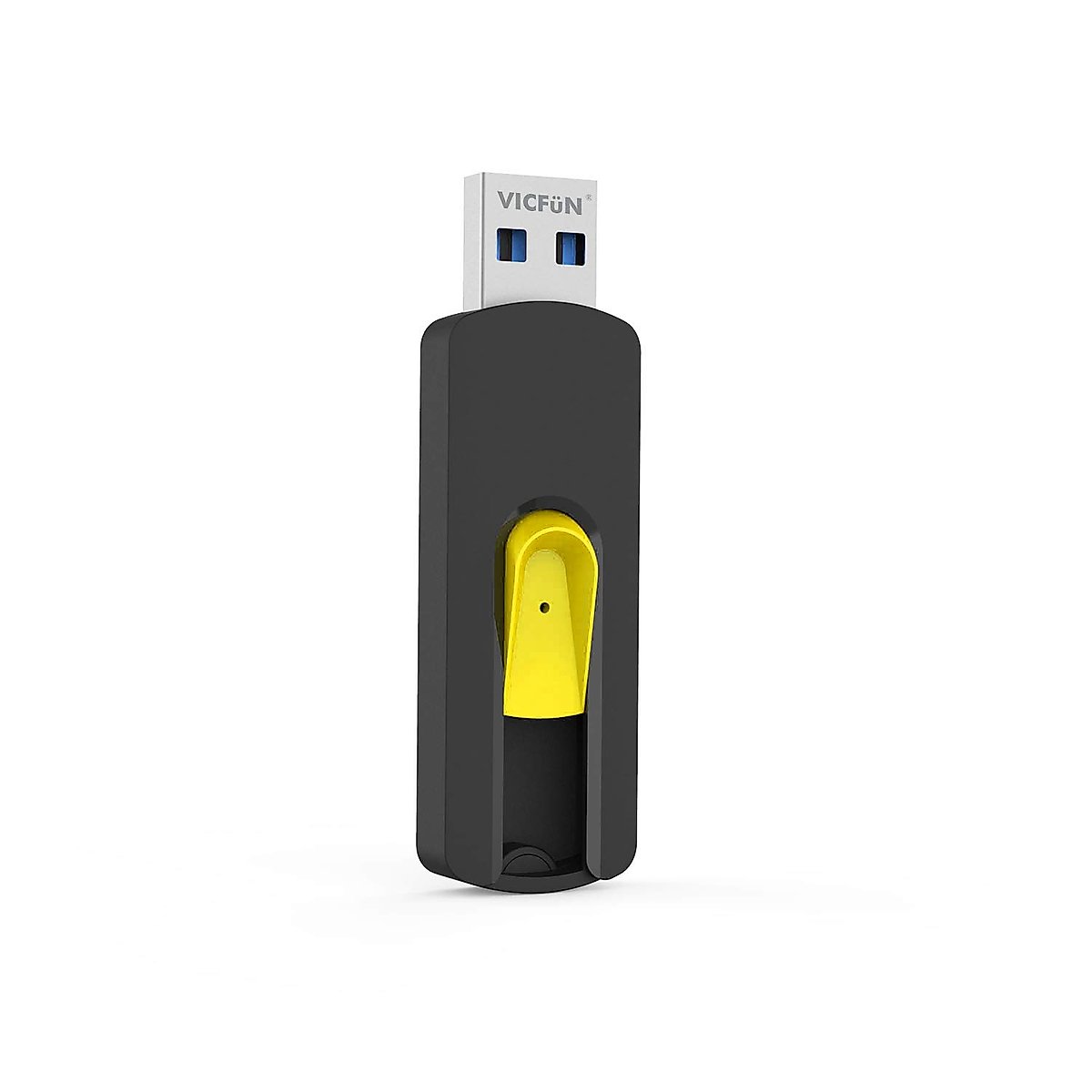 VICFUN 10 Pack 128MB USB Flash Drives USB 2.0 Flash Drive Slide Retractable USB Memory Stick 128MB, Multi-Color Pack