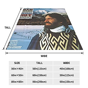 Flannel Blanket Dan Fogelberg Soft Lightweight Throw Blanket Warm Durable Sofa Couch Decor Beding 50"X40"