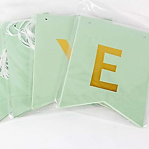 Amosfun Baby Shower Pennant Banner Party Birthday Triangle Flag Baby Banner Welcome Baby Bunting Baby Birthday Banner The Banner Pull The Flag Decorate Decorative Items Letter